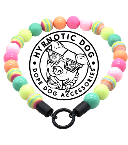 Hypnotic Dog Beaded Collar Necklaces
